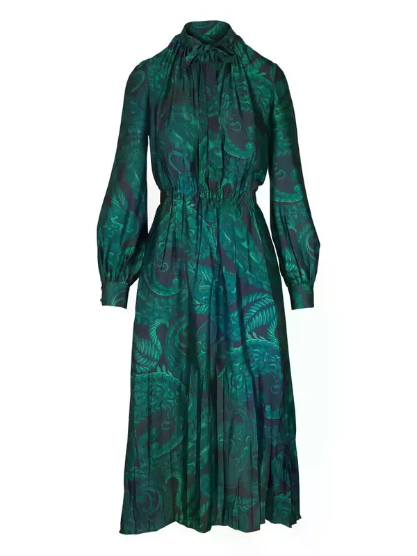 Long-sleeve Midi Dress