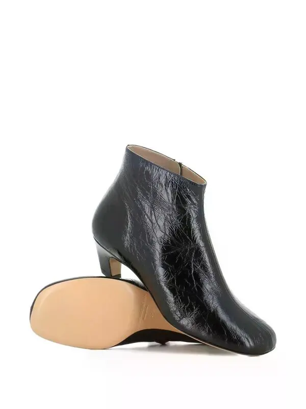 Le Monde Beryl Square-toe Leather Boots