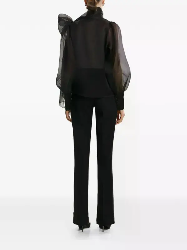 LITA COUTURE Ellise Long-sleeve Blouse - Black