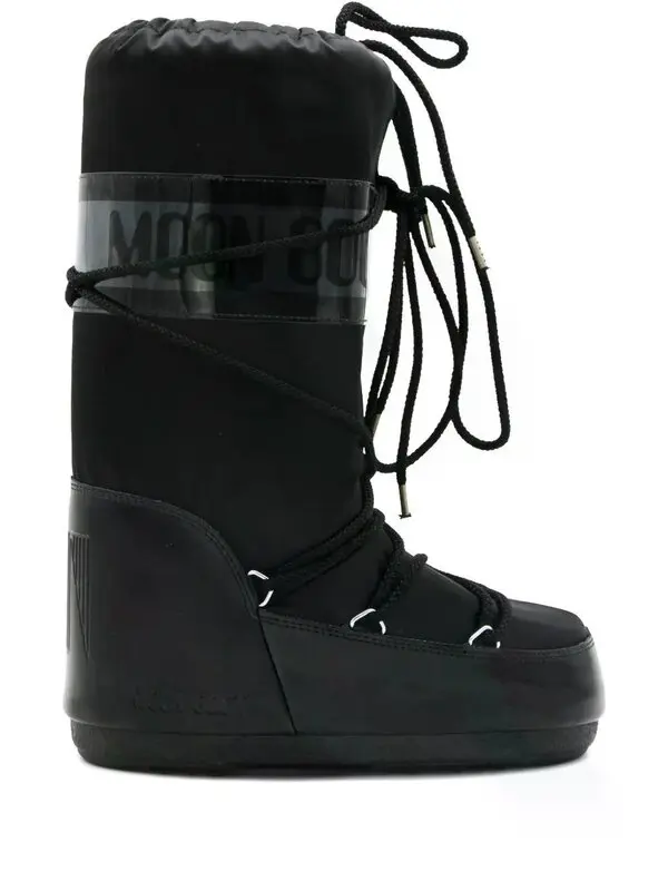 Moon Boot Icon Glance Logo-print Boots - Black