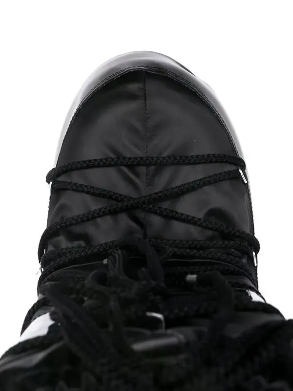 Moon Boot Icon Glance Logo-print Panel Boots - Black