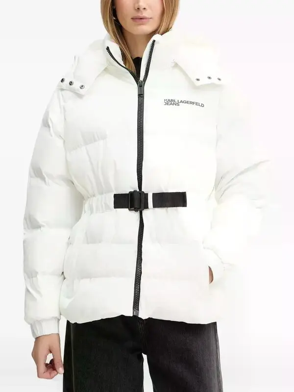 Karl Lagerfeld Puffer Jacket - White