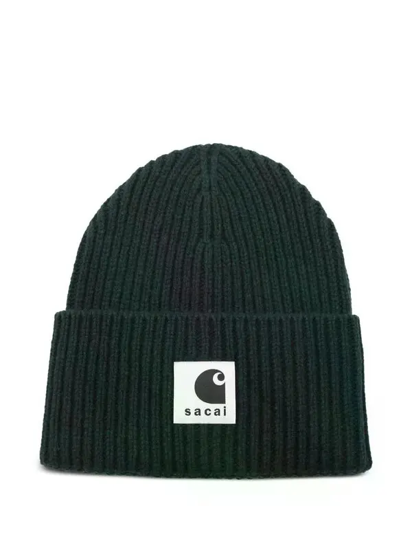Carhartt Work In Progress X Sacai Ribbed Beanie - Green