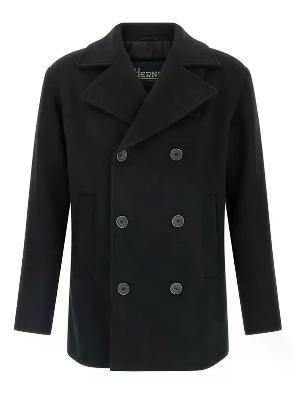 Herno Double-breasted High-neck Coat