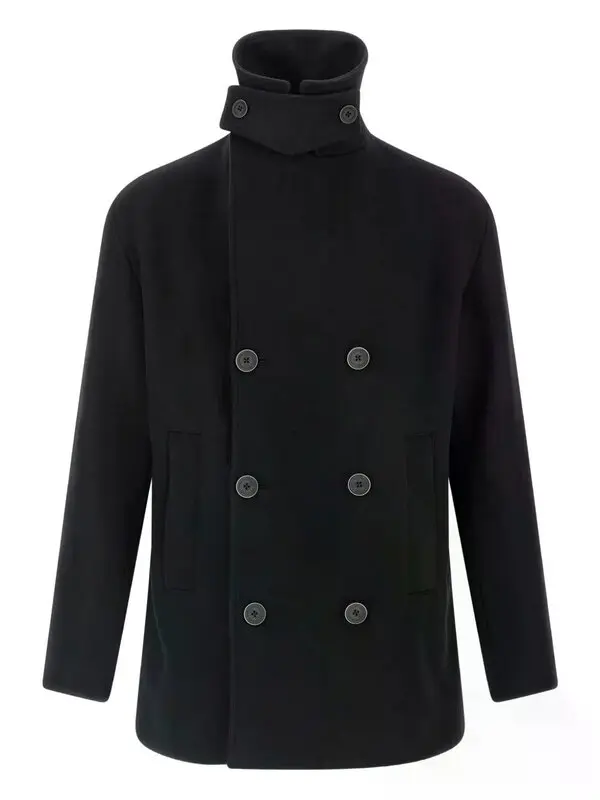 Herno Double-breasted High-neck Coat