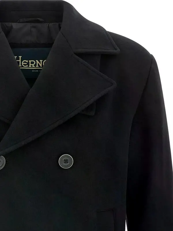 Herno Double-breasted High-neck Coat