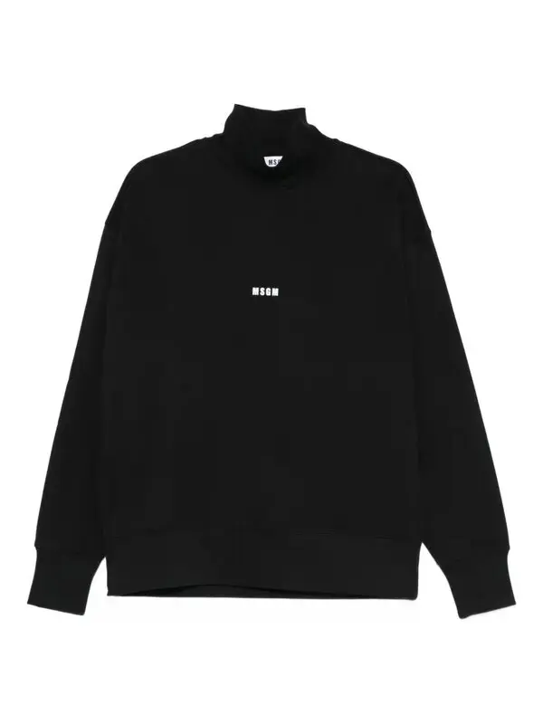 MSGM Logo-detail High-neck Sweatshirt