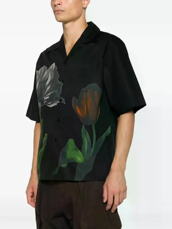 Marni Floral-print Short-sleeve Shirt