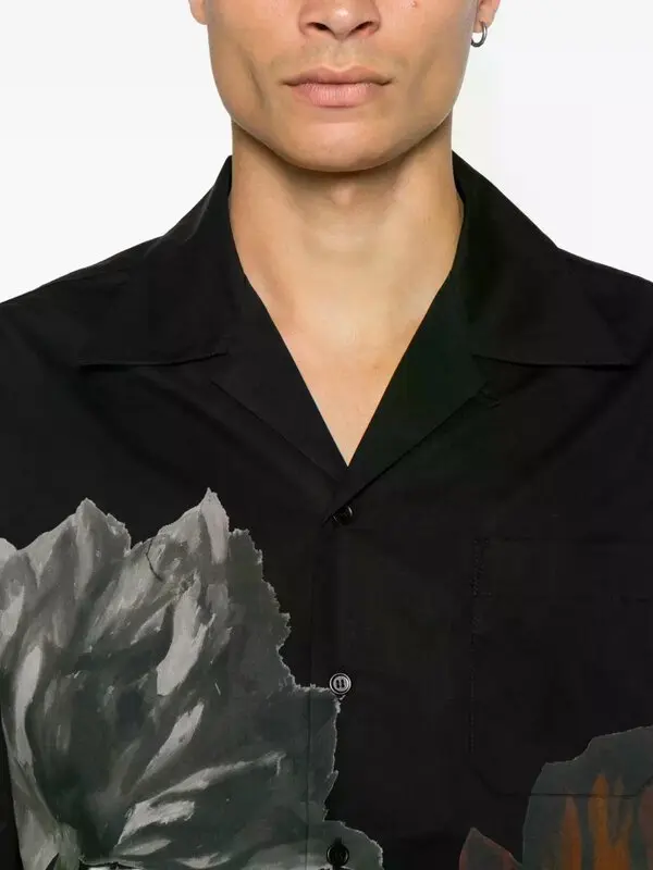 Marni Floral-print Short-sleeve Shirt