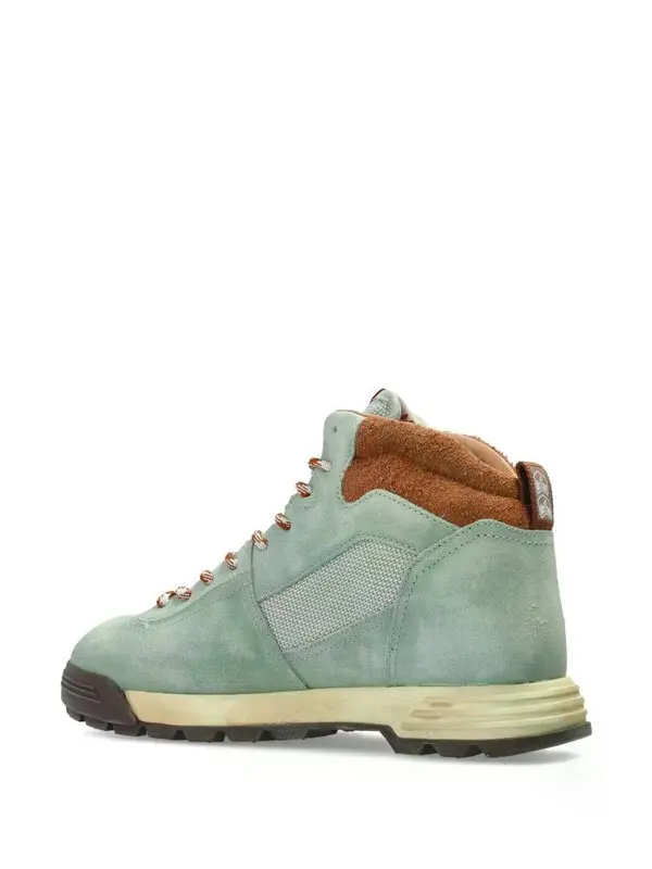 AUTRY Panelled High-top Boots - Green