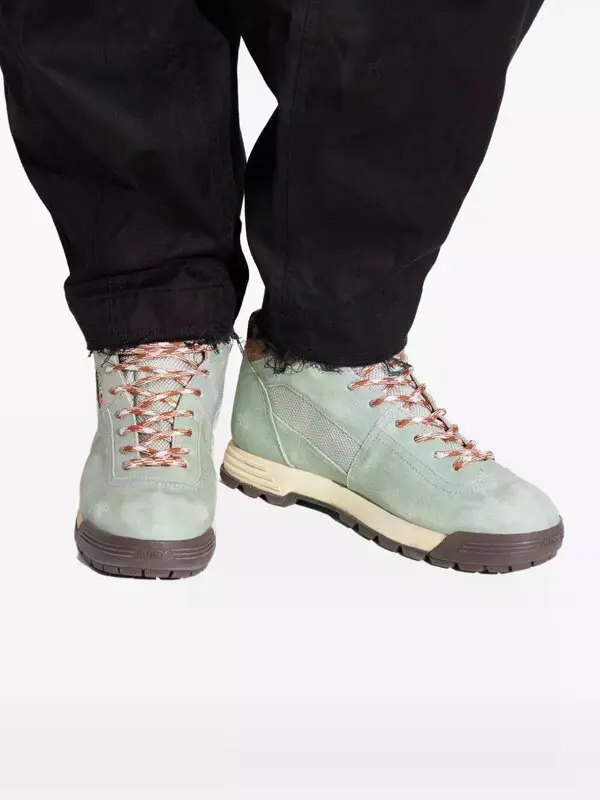 AUTRY Panelled High-top Boots - Green