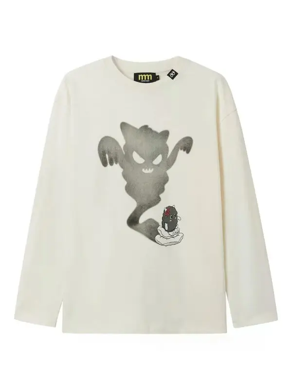MINI CREAM Graphic-print Long-sleeve T-shirt
