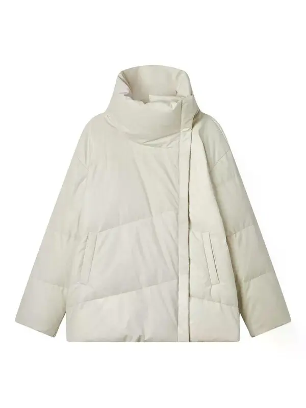 B+AB Quilted Funnel-neck Jacket - Neutrals