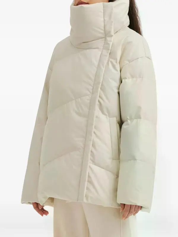 B+AB Quilted Funnel-neck Jacket - Neutrals