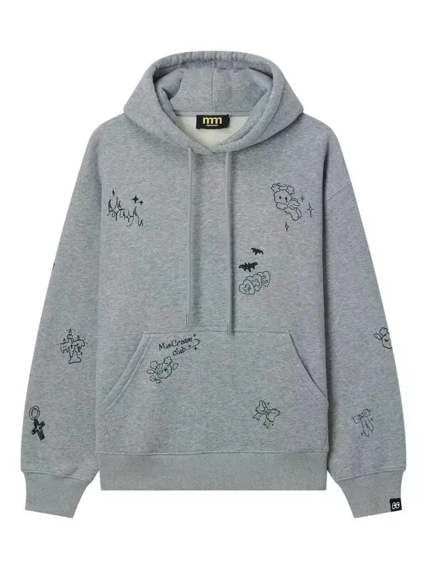 MINI CREAM Graphic-print Drawstring Hoodie