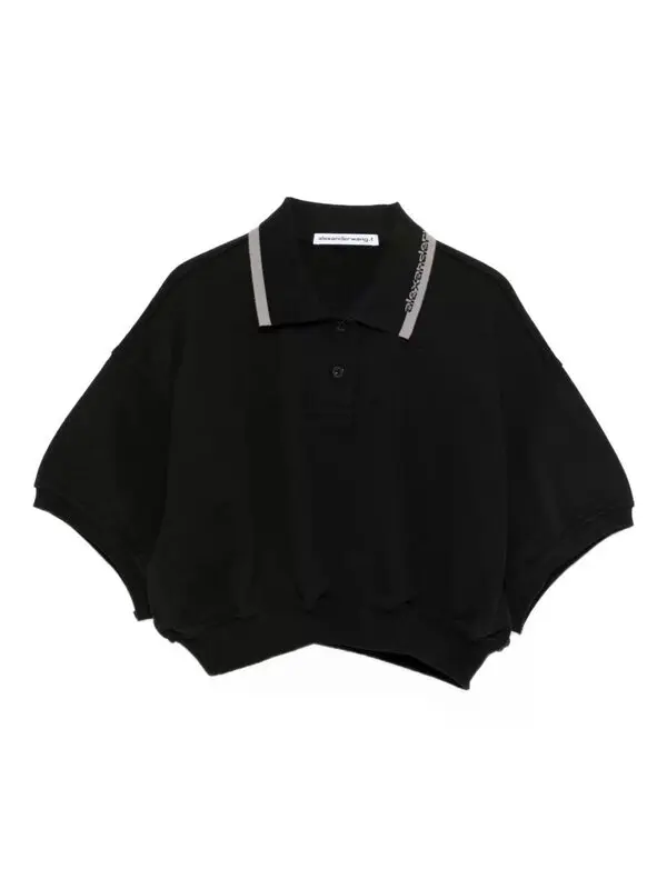 Alexander Wang Cropped Polo Top