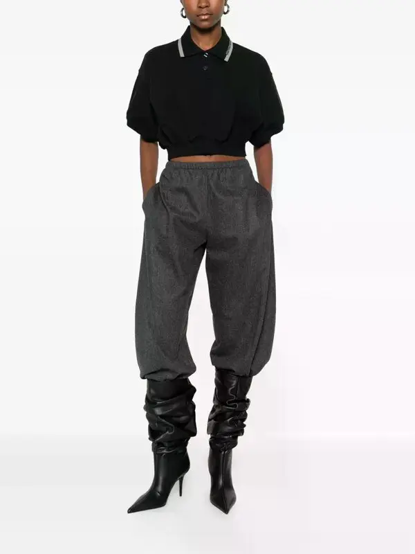 Alexander Wang Cropped Polo Top