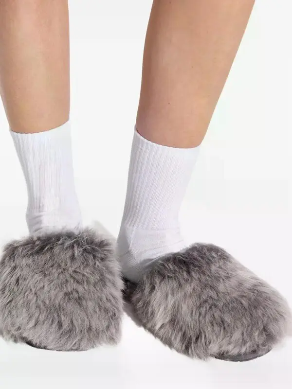 UGG Fur-lined Slippers - Grey
