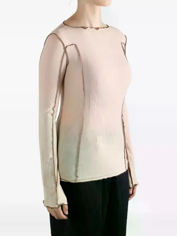 BASERANGE Seam-detail Ribbed Top