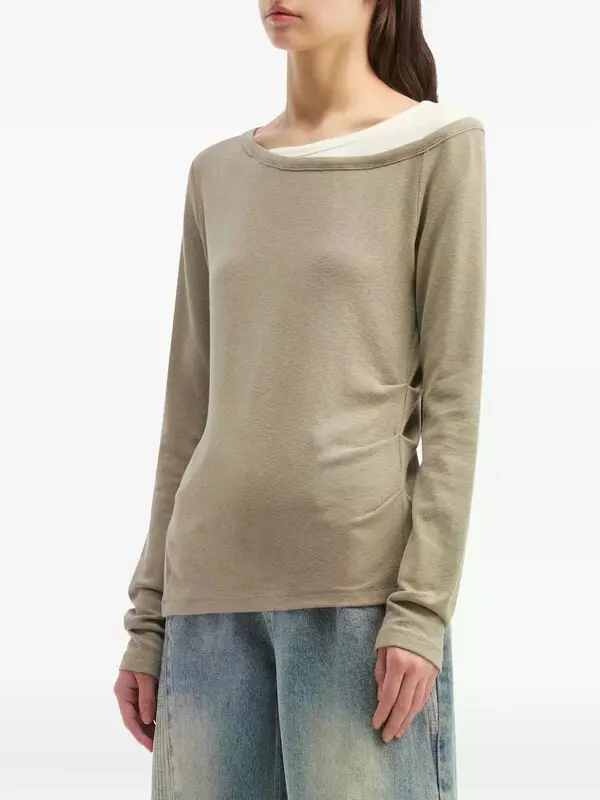 TOUT A COUP Layered Long-sleeve T-shirt