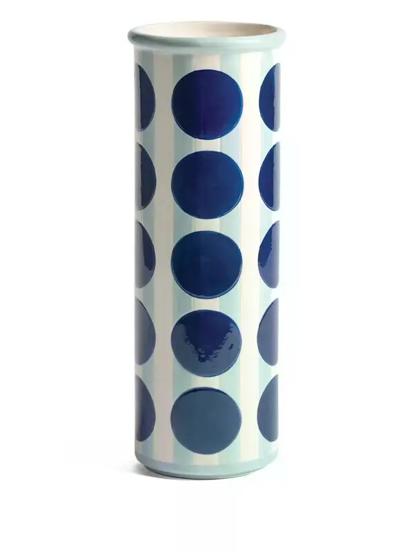 &K AMSTERDAM Patch Dot Vase - Blue