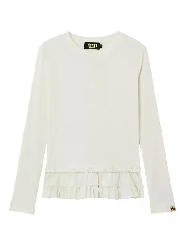 MINI CREAM Ruffled T-shirt