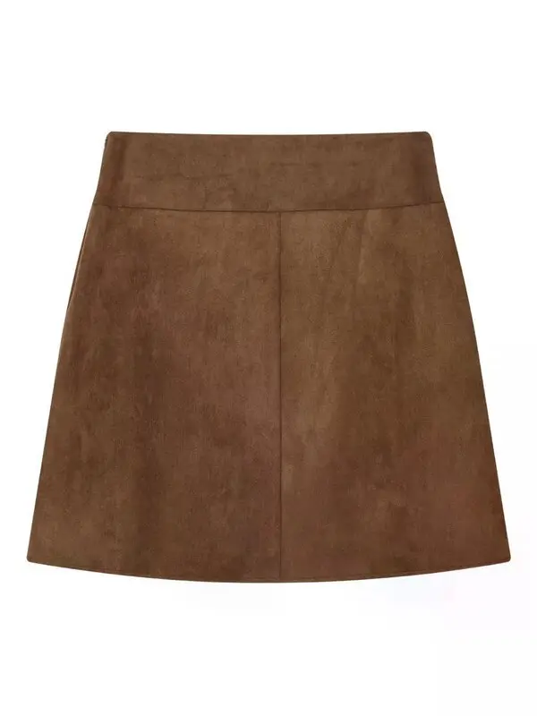TOUT A COUP Pleated Mini A-line Skirt