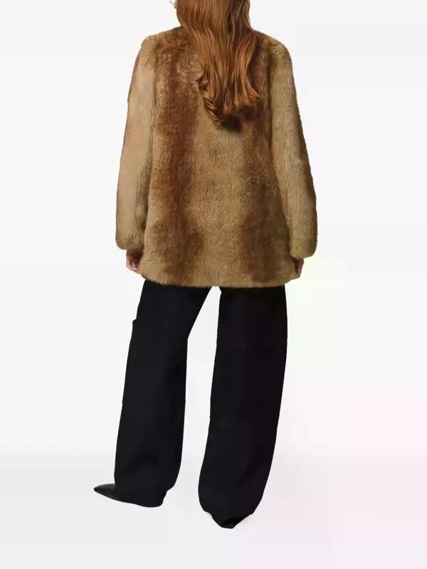 Apparis Petra Single-breasted Coat - Brown