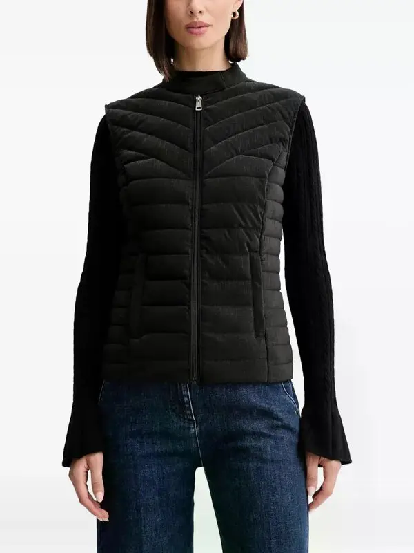 Guess Quilted Gilet With Zip Closure
