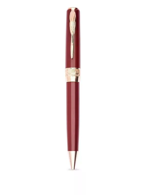 PINEIDER Classic Rose Gold Ballpoint Pen - Red