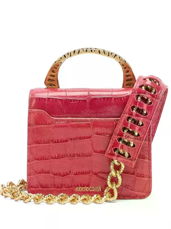 Roberto Cavalli Small Tiger Chain Mini Bag