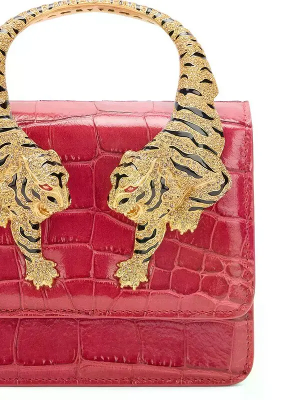 Roberto Cavalli Small Tiger Chain Mini Bag