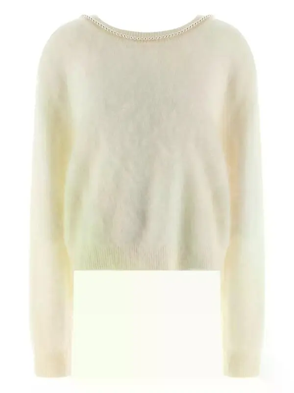 Bernadette Solène Embellished-neckline Sweater - Neutrals