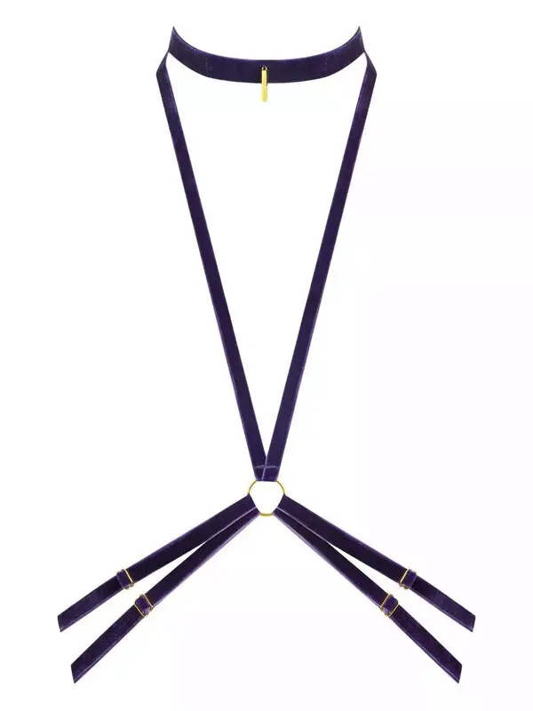 MAISON CLOSE Velvet Harness - Purple