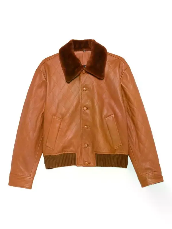 ERNEST W. BAKER Quilted Leather Jacket