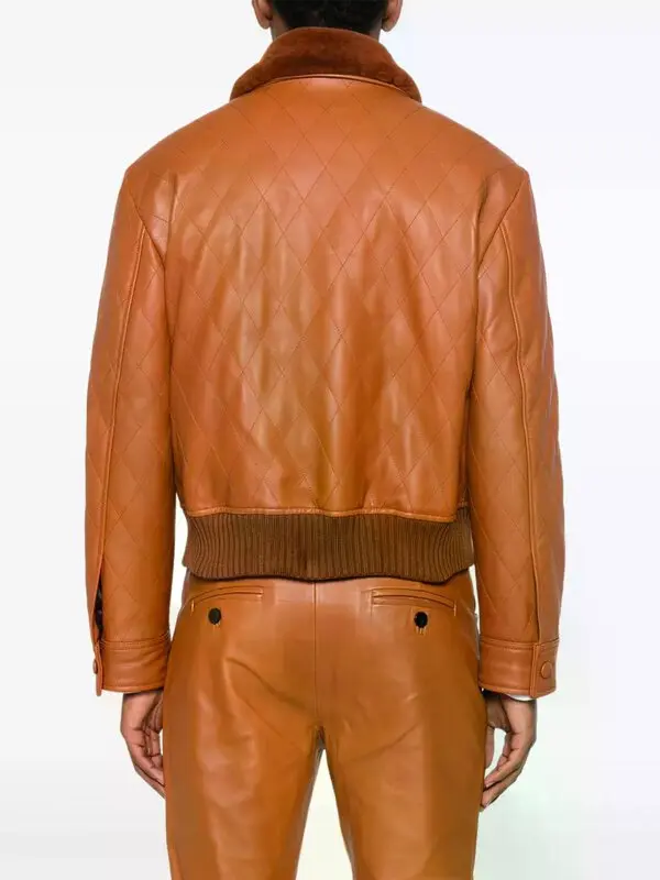 ERNEST W. BAKER Quilted Leather Jacket