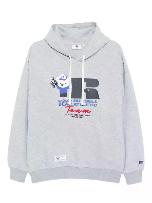 CHOCOOLATE X Russell Athletic Graphic-print Hoodie - Grey