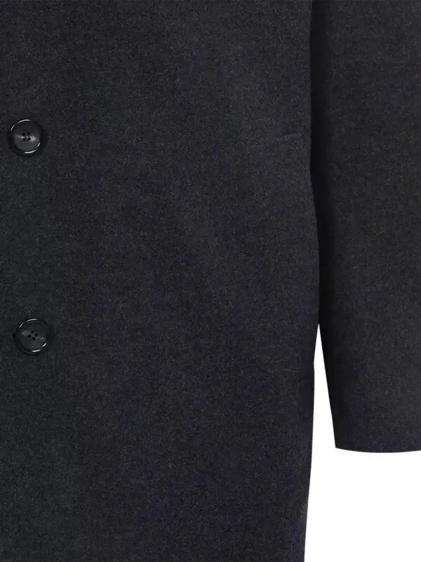 Canali Buttoned Wool Coat
