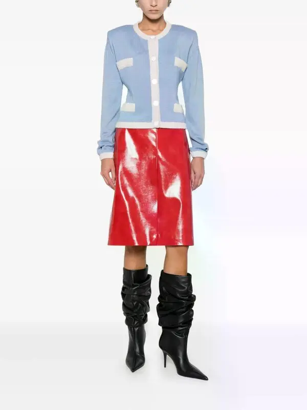 MSGM Fitted High-waisted Skirt
