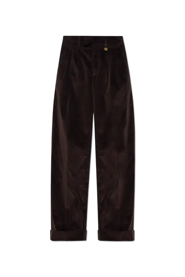 Burberry Corduroy Pleated Trousers