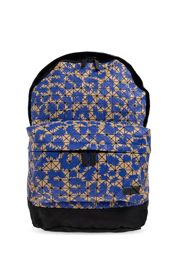 Issey Miyake Backpack With Geometric Pattern - Blue