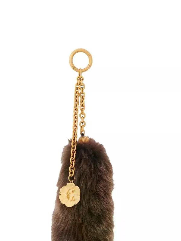 Chloé Tail Charm Keyring - Brown