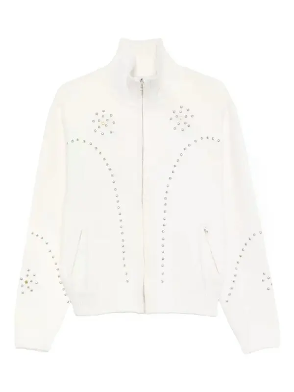 BLUEMARBLE Studded Zip-up Cardigan