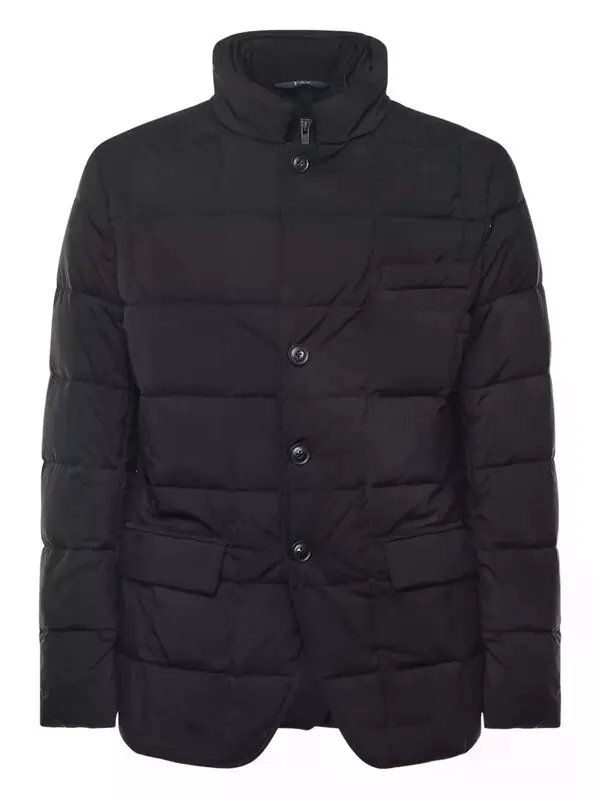 FAY Quilted Zip Jacket - Black