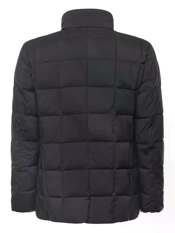 FAY Quilted Zip Jacket - Black