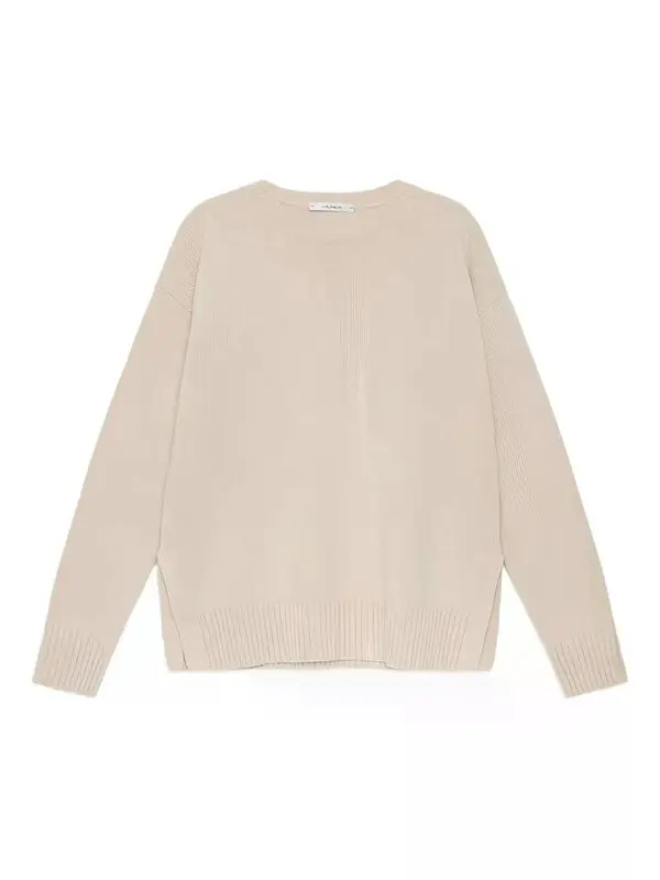 Malìparmi Ribbed Pullover Sweater - Neutrals