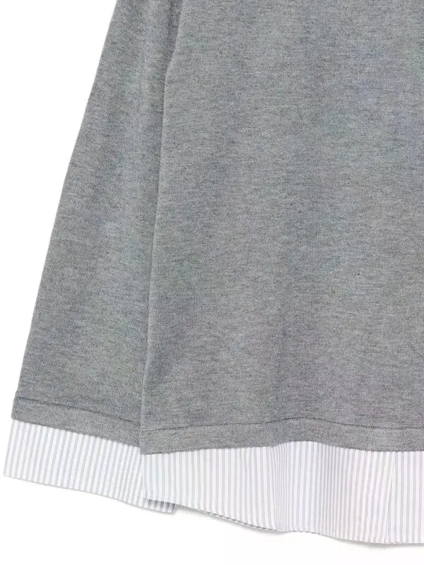 TOUT A COUP Layered Top - Grey