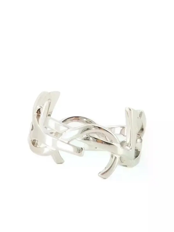 Saint Laurent Twist Ring - Silver
