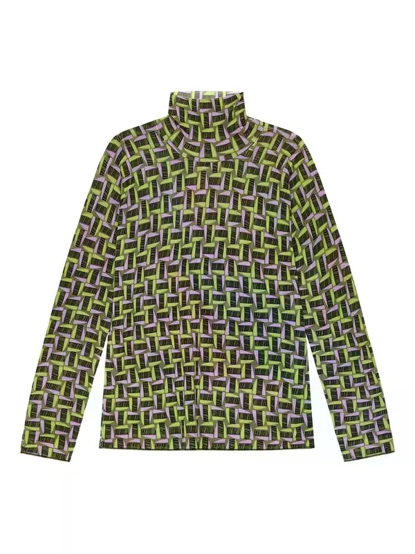 Malìparmi Printed Roll-neck Pullover - Green
