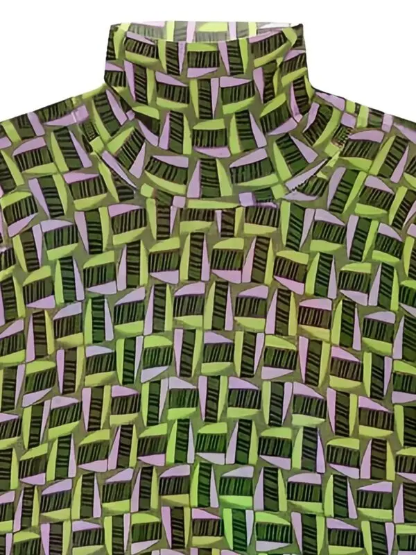 Malìparmi Printed Roll-neck Pullover - Green